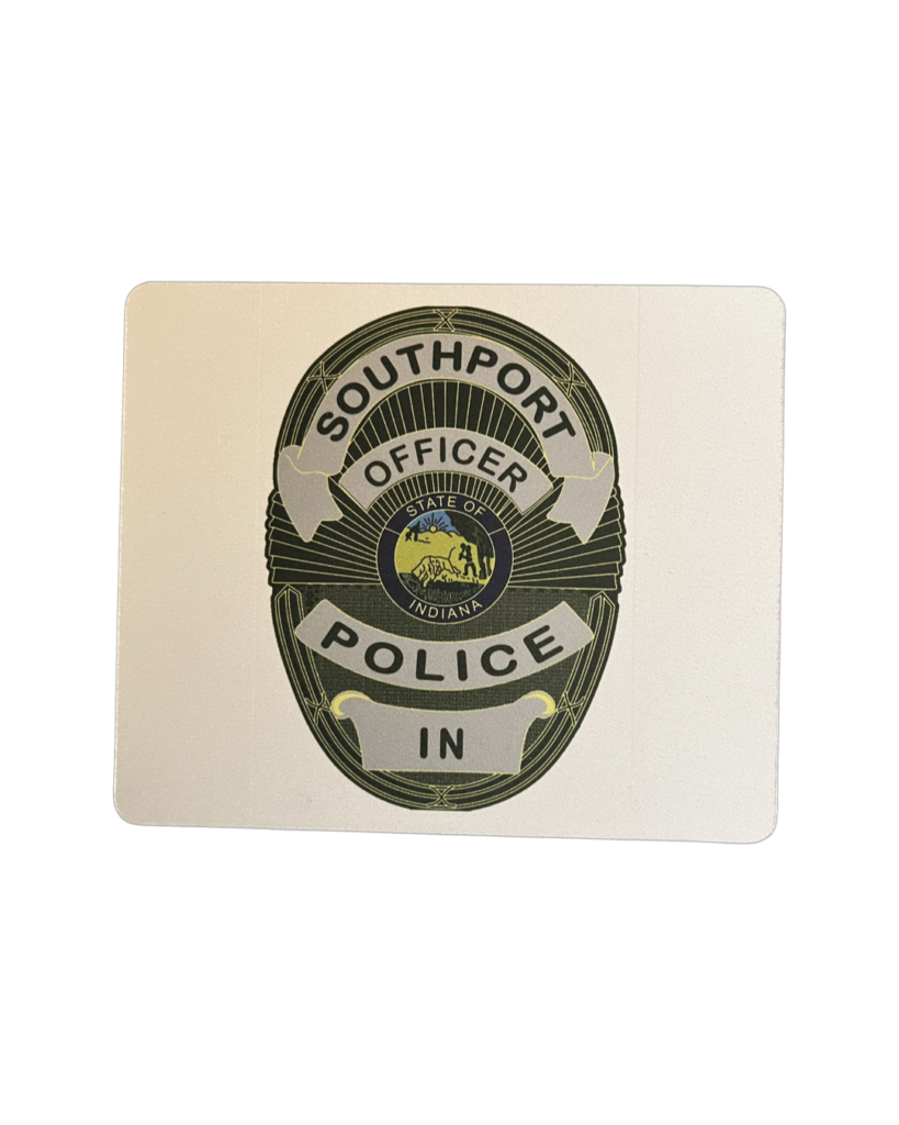 Southport Police Badge Mouse Pad - KLC Laser | Custom Laser Engraving